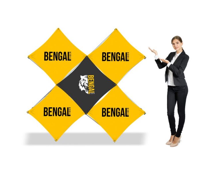 X Floor Grid Pop Up Display – Welcome